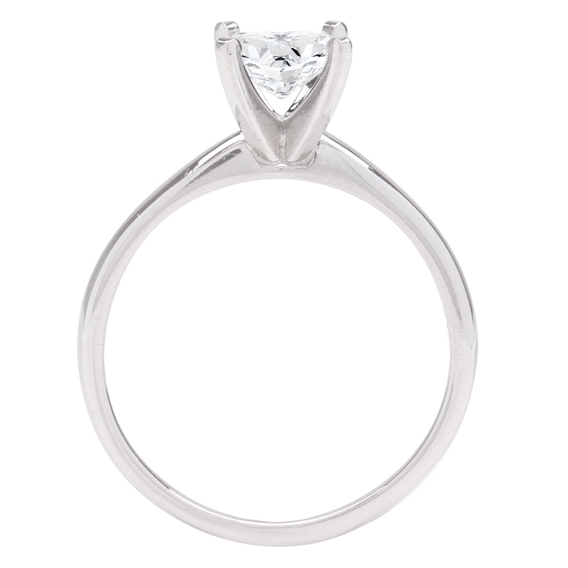 Traditional 4 Prong Solitaire Mounting 14K White Gold